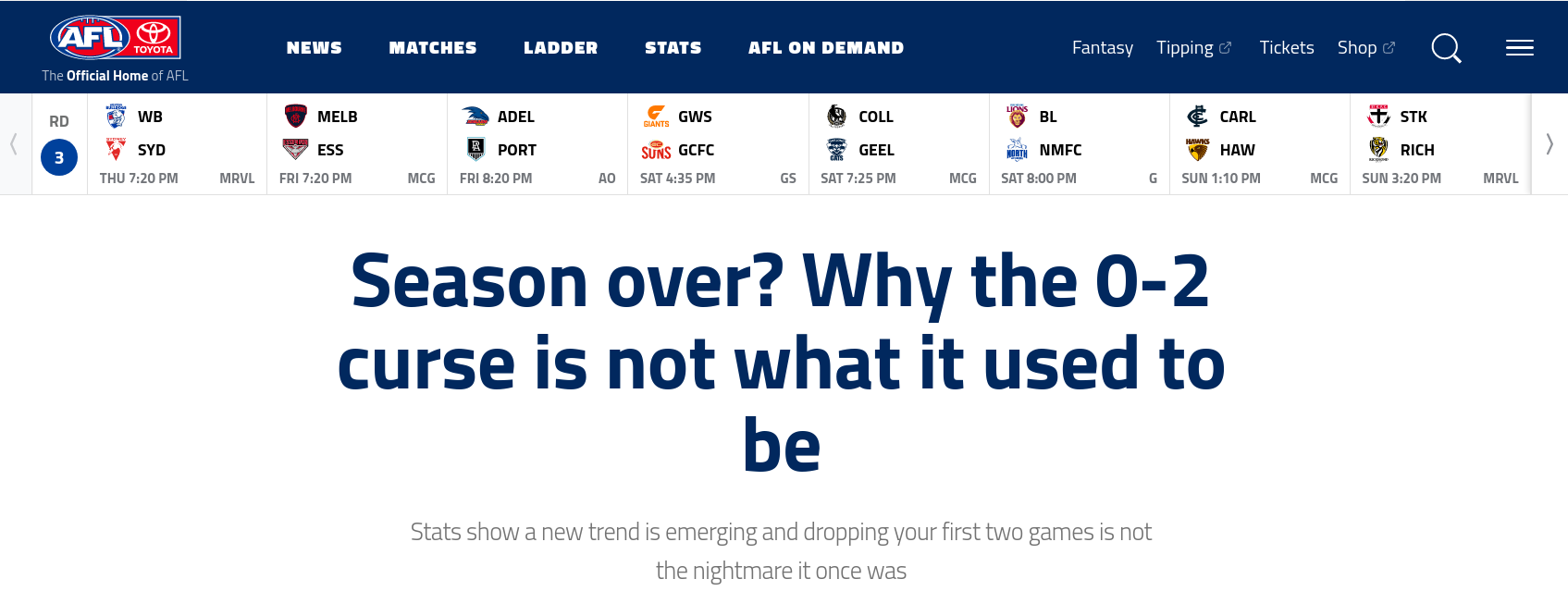 Squiggle - AFL Prediction & Analysis